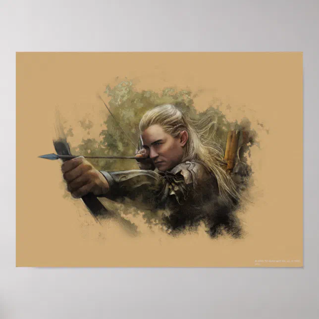 LEGOLAS GREENLEAF™ Sketch Poster | Zazzle