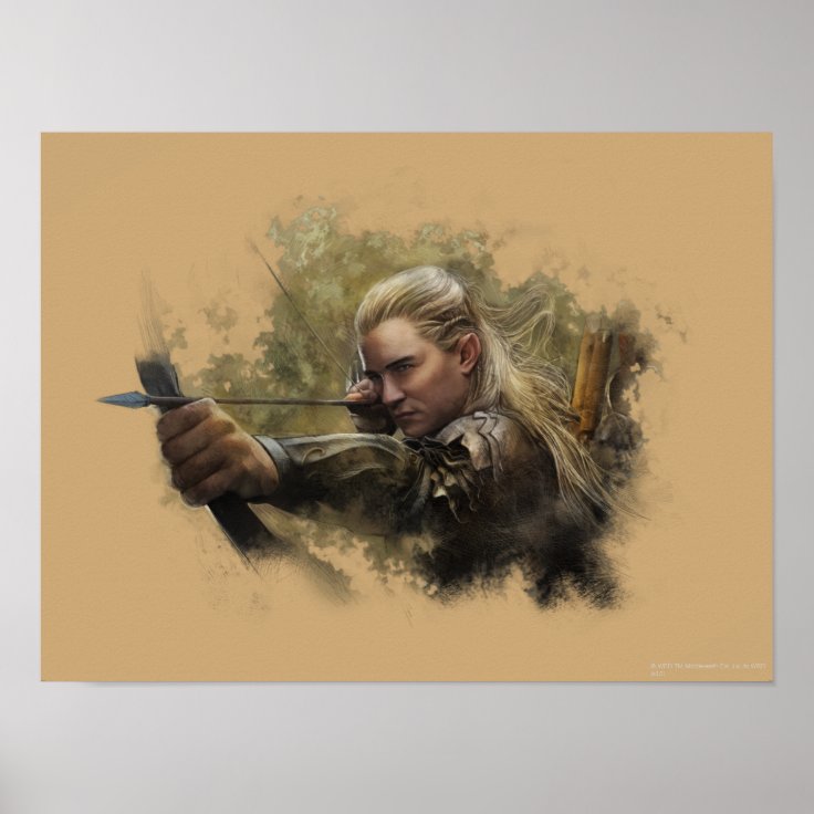 LEGOLAS GREENLEAF™ Sketch Poster | Zazzle