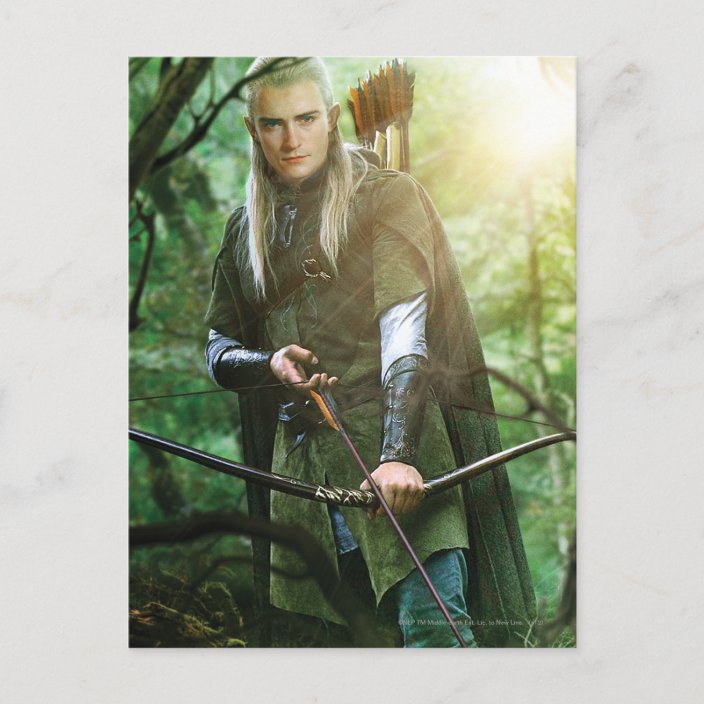LEGOLAS GREENLEAF™ with bow Postcard | Zazzle