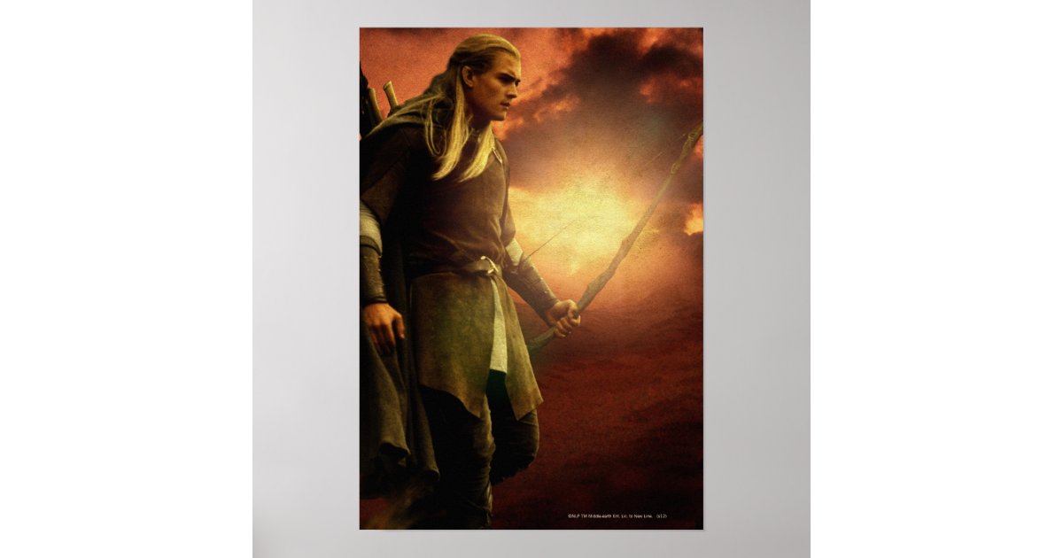 LEGOLAS GREENLEAF™ with Bow Poster | Zazzle