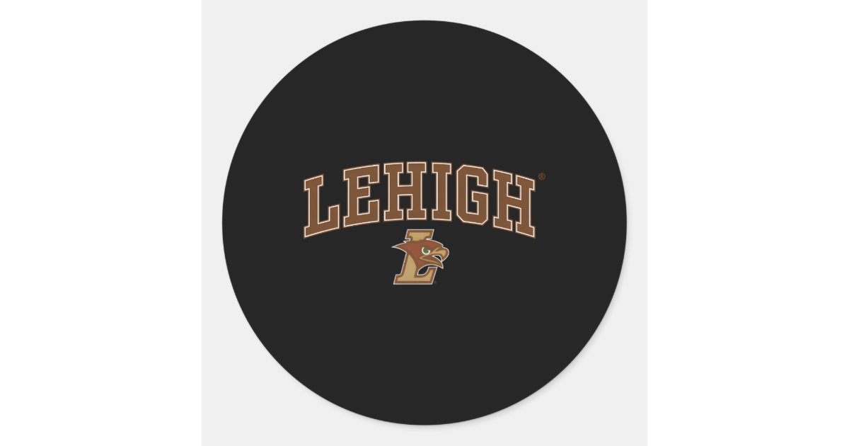 Lehigh Mountain Hawks Arch Over Classic Round Sticker | Zazzle