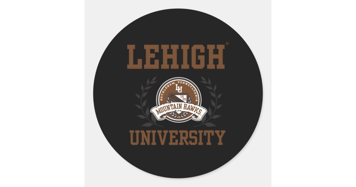 Lehigh Mountain Hawks Laurels Classic Round Sticker | Zazzle