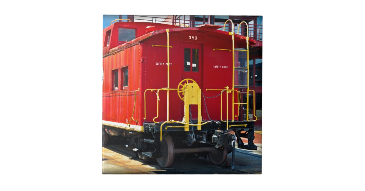 Lehigh/NE Caboose 583 Tile | Zazzle