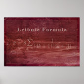 Leibniz Pi Formula - Math Poster | Zazzle