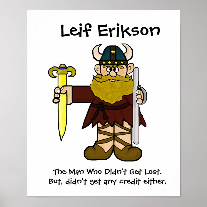 Leif Erikson Poster | Zazzle.com