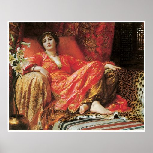 Leila, 1892 Sir Frank Dicksee Poster | Zazzle
