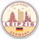 Leipzig Germany City Skyline Emblem Sticker | Zazzle