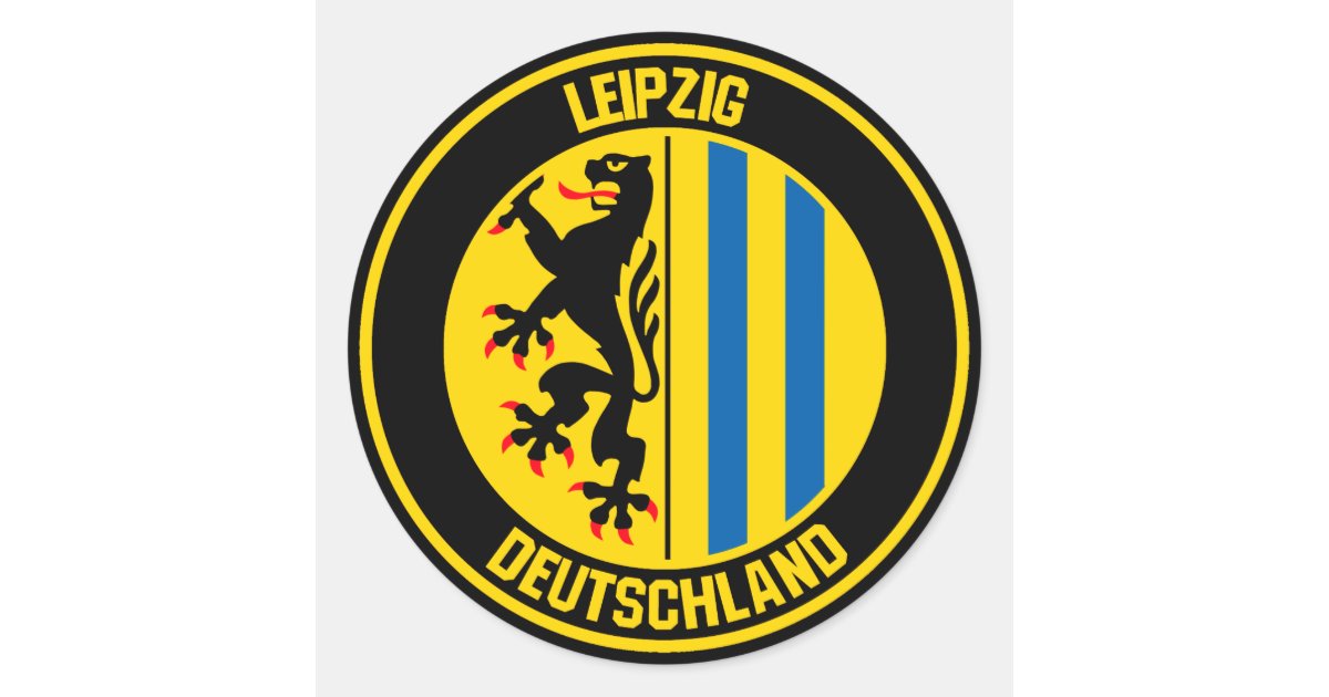 Leipzig Round Emblem Classic Round Sticker | Zazzle