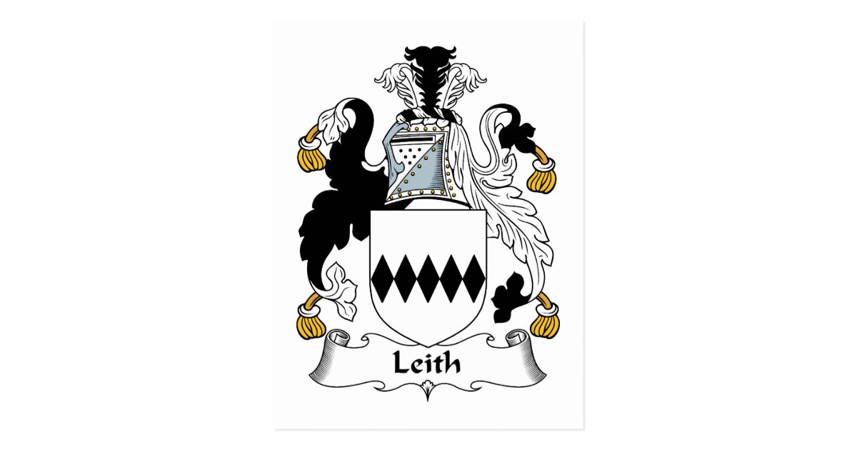 Leith Family Crest Postcard | Zazzle.com
