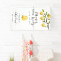 Lemon Baby Shower Main Squeeze Welcome Banner | Zazzle