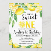 Lemon Birthday Invitation | Sweet One Invitation | Zazzle