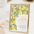 Lemon Blue Bridal Shower Invitation | Zazzle