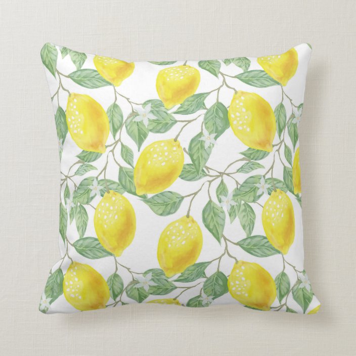 Lemon Bright | Throw Pillow | Zazzle.com