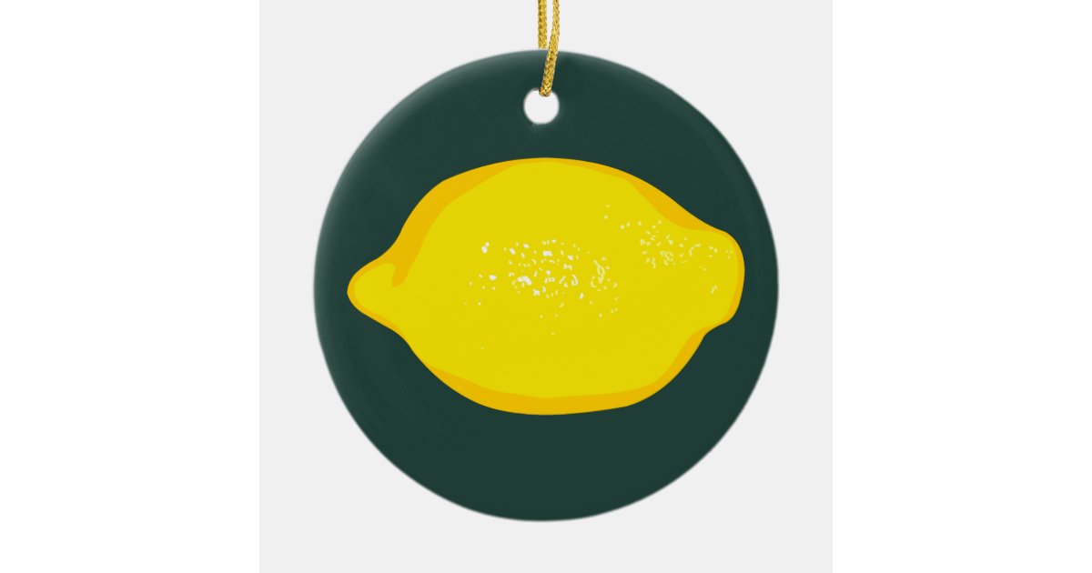 Lemon Ceramic Ornament | Zazzle