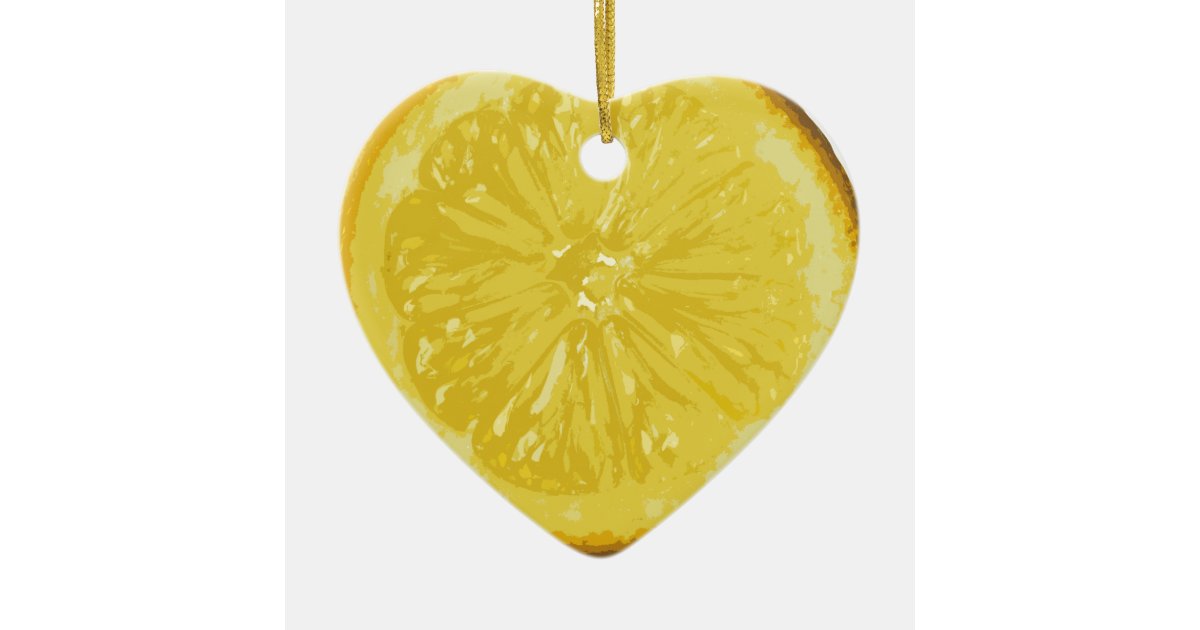 Lemon Ceramic Ornament | Zazzle