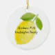 Lemon Ceramic Personalized Year Christmas Ornament | Zazzle