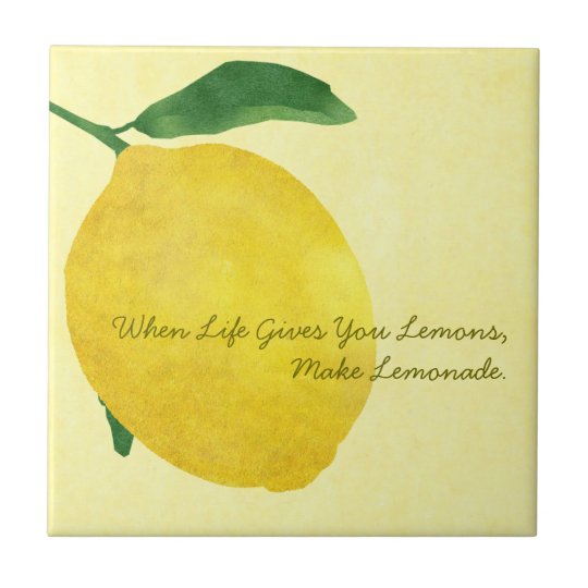 Lemon Ceramic Tile | Zazzle.com