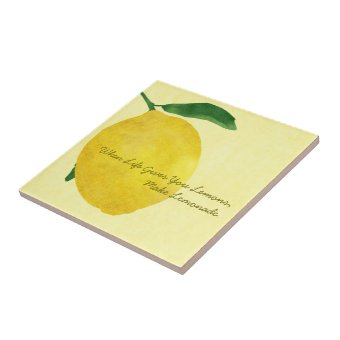 Lemon Ceramic Tile | Zazzle