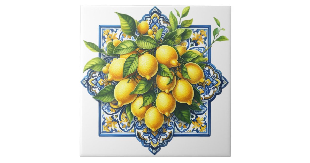 Lemon Ceramic Tile | Zazzle