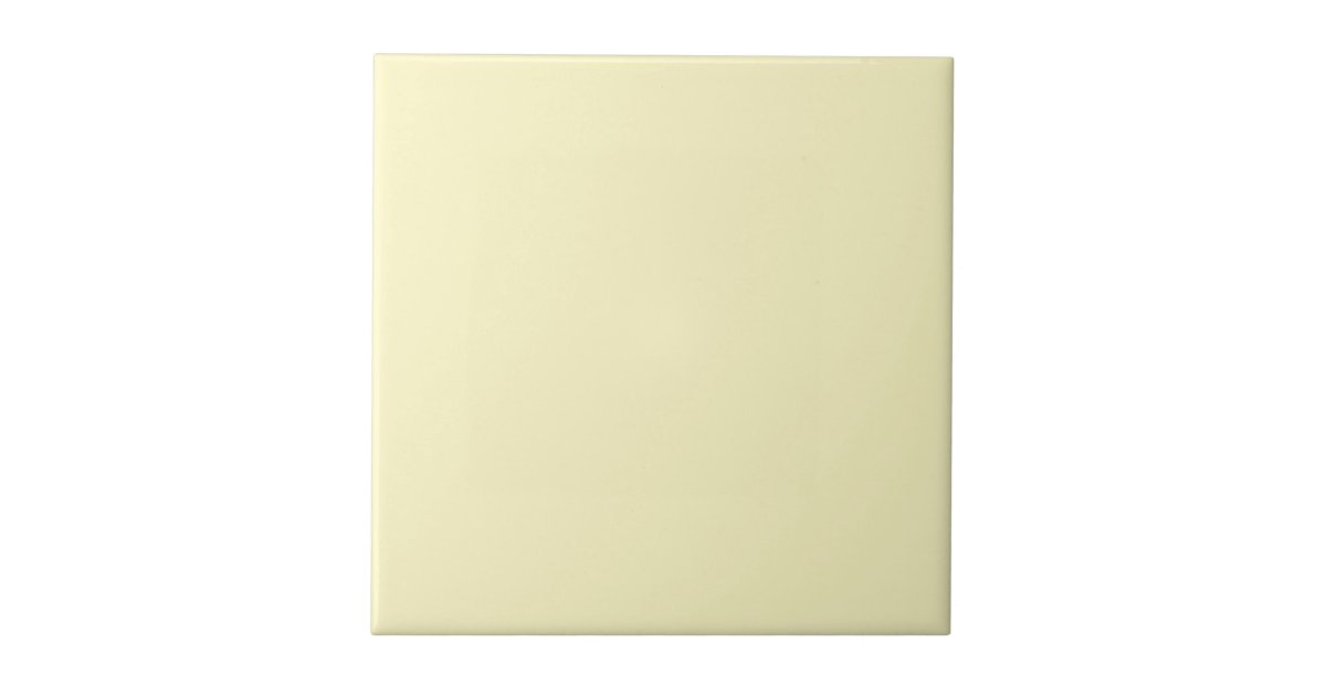 Lemon Chiffon Solid Color Tile | Zazzle