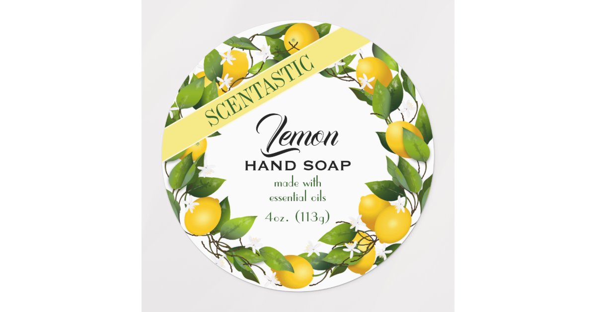Lemon Citrus Fruit Package Labels | Zazzle