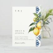 Lemon Citrus Positano Italian Wedding Invitation | Zazzle