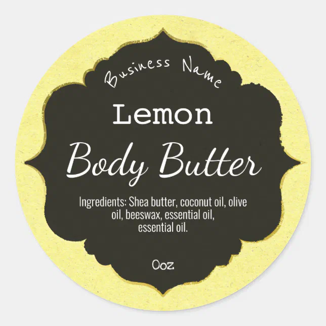 Lemon Citrus Products Yellow Labels | Zazzle