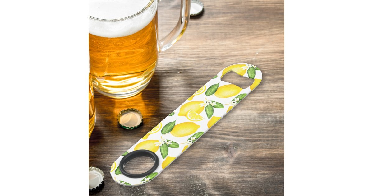 Lemon Citrus White Bar Key | Zazzle