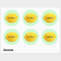 Lemon Classic Round Sticker | Zazzle