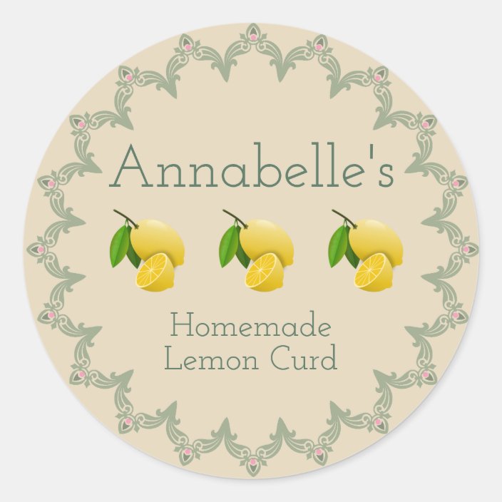 Lemon Curd Label | Zazzle.com