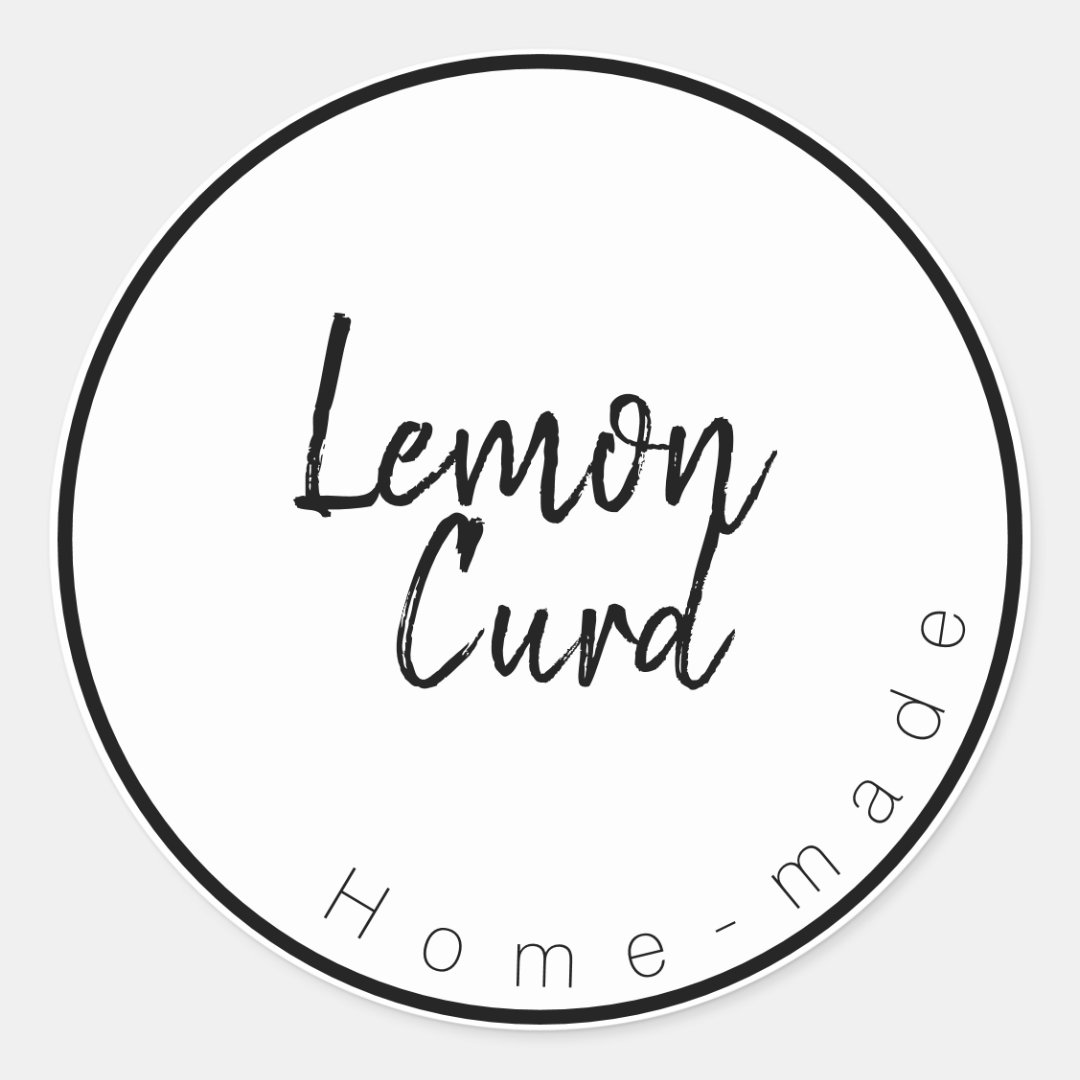 Lemon curd Label | Zazzle