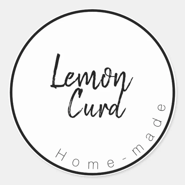 Lemon curd Label | Zazzle