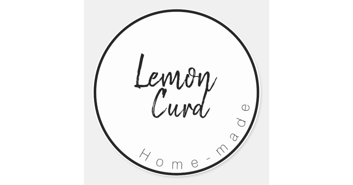 Lemon curd Label | Zazzle