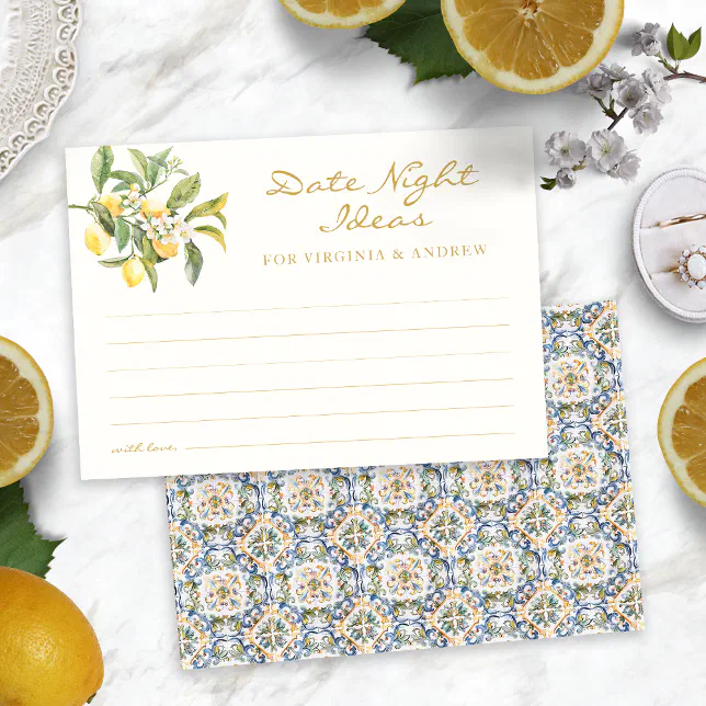 Lemon Date Night Card | Zazzle