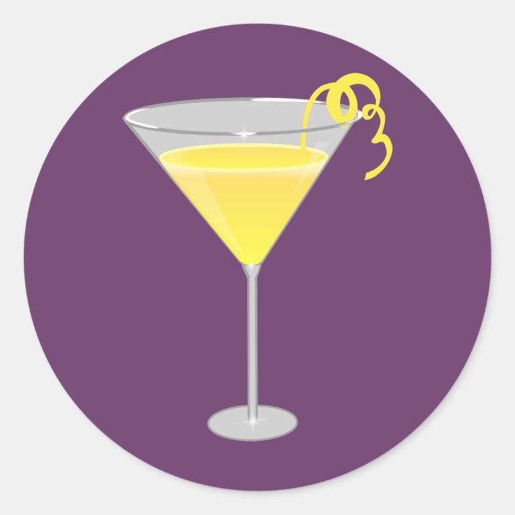 Lemon Drop Classic Round Sticker | Zazzle