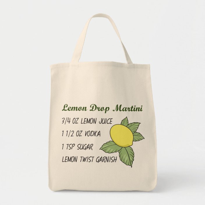 Lemon Drop Martini Tote Bag | Zazzle.com