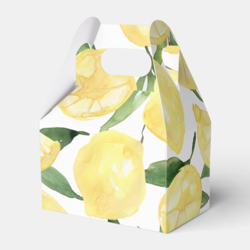 Lemon Favor Boxes Lemon Gift Boxes Main Squeeze | Zazzle
