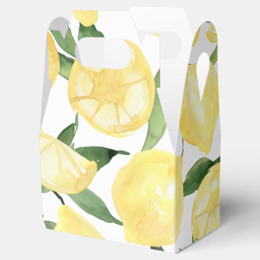 Lemon Favor Boxes Lemon Gift Boxes Main Squeeze | Zazzle