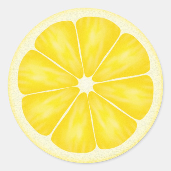 Lemon fruit food fun sticker | Zazzle.com
