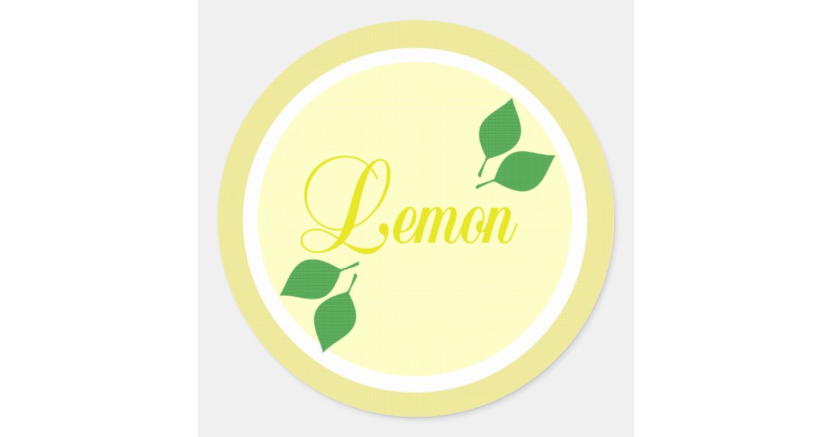 Lemon Fruit Label Sticker | Zazzle