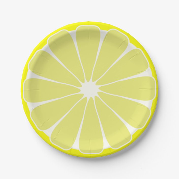 Lemon Fruit Summer Party Picnic Paper Plates | Zazzle.com