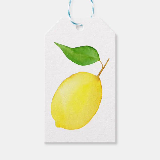 Lemon Gift Tags | Zazzle