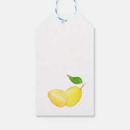 Lemon Gift Tags | Zazzle