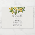 Lemon Grove Italian Wedding Limoncello Favor Liquor Bottle Label | Zazzle