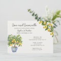 Lemon Grove Love and Limoncello Rehearsal Dinner Invitation | Zazzle