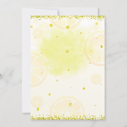 Lemon invitation Summer birthday invitation girl | Zazzle