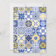 Lemon Mediterranean Blue Tiles Rehearsal Dinner Invitation | Zazzle