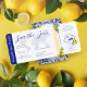 Lemon Mediterranean Passport Ticket Pass Wedding Invitation | Zazzle
