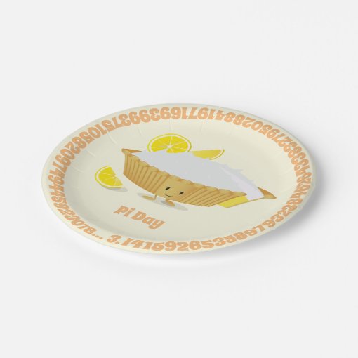 Lemon Meringue Pie Pi Day Paper Plate Zazzle