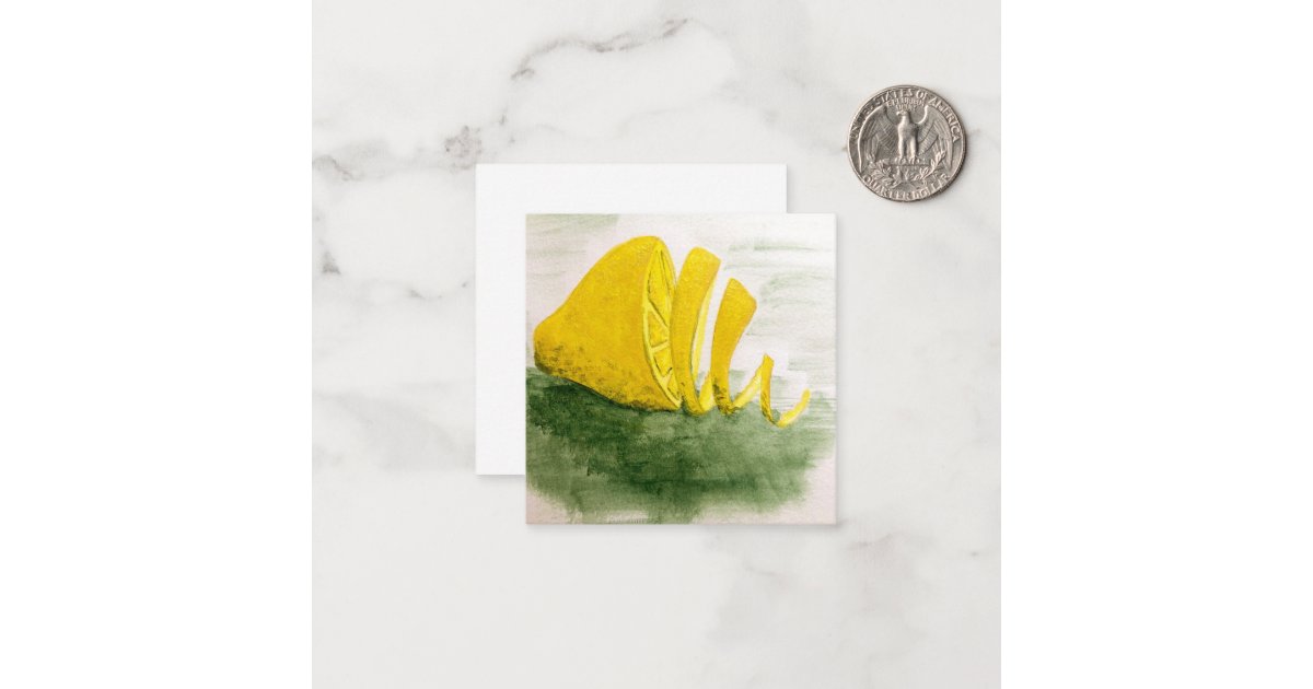 Lemon note card | Zazzle